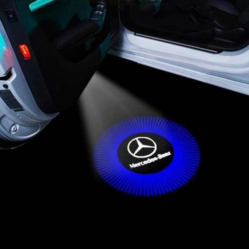 Mercedes-benz Car Door Welcome Lights | LED Logo Projector | Puddle ...