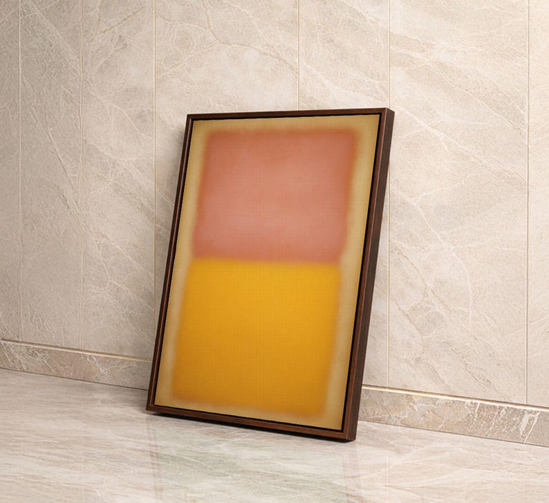 Mark Rothko Pink Canvas Wall Art, Abstract Color Field Print, Living ...