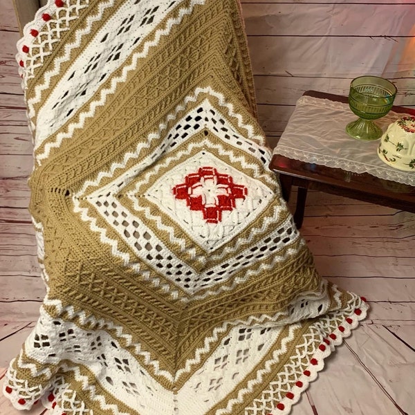 Gingerbread Afghan - Etsy