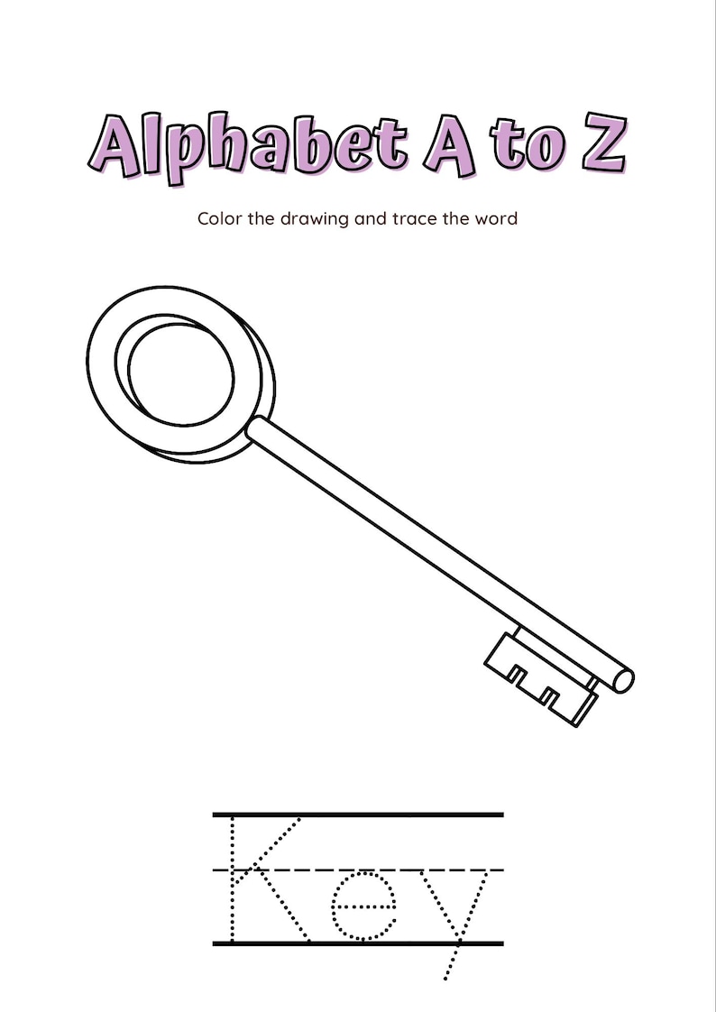 Alphabet Coloring Book for Kids – Fruits A to Z, Learn Letters & Fun ...