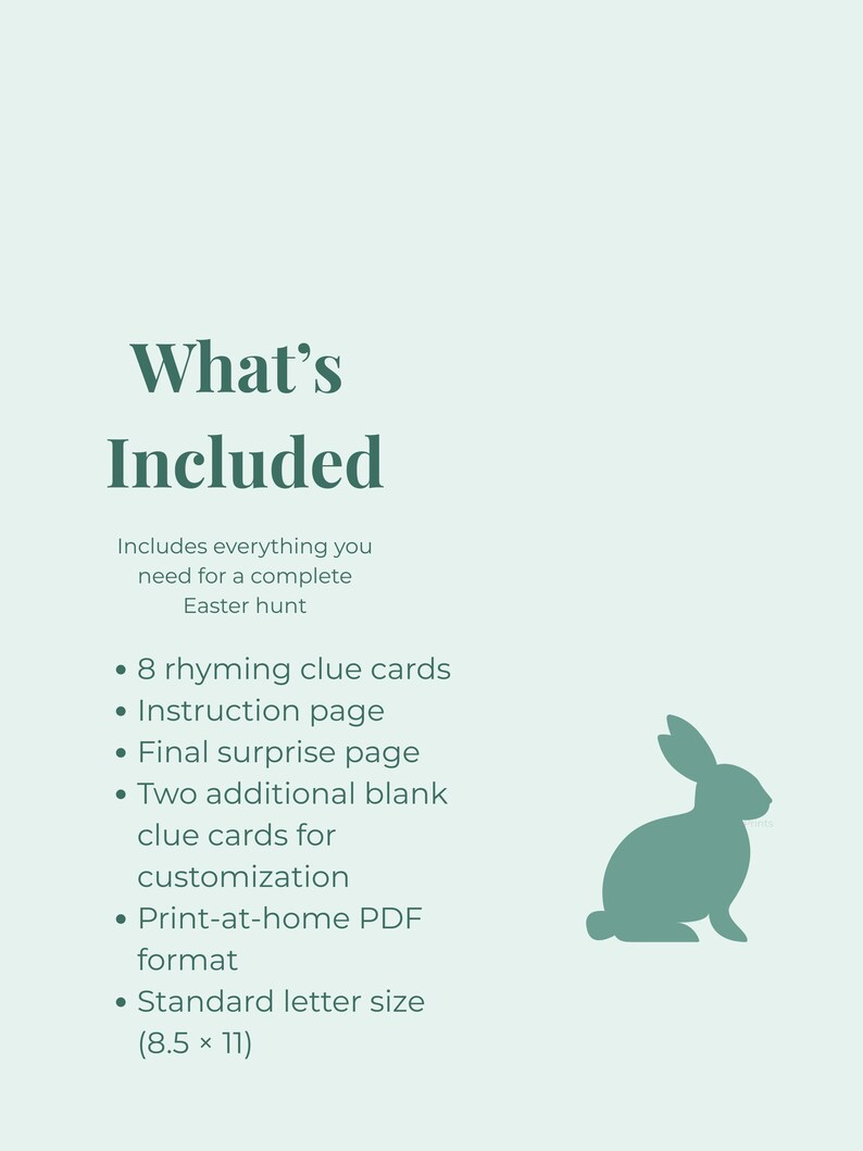 Modern Easter Scavenger Hunt Printable, Minimalist Easter Egg Hunt ...