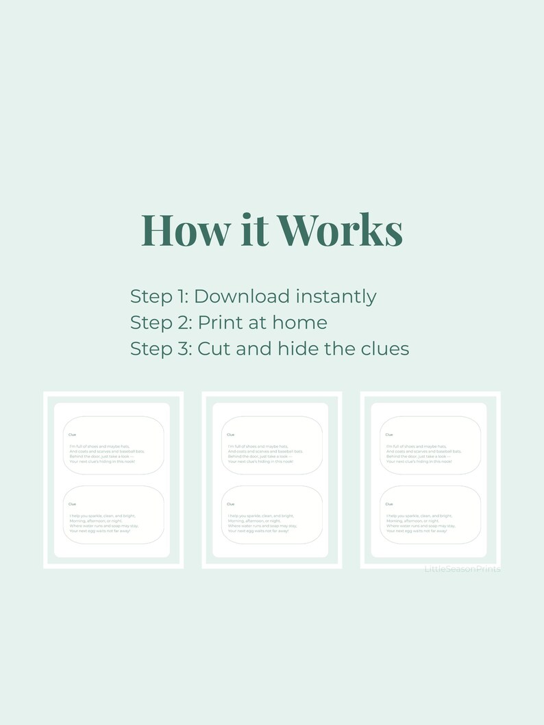 Modern Easter Scavenger Hunt Printable, Minimalist Easter Egg Hunt ...