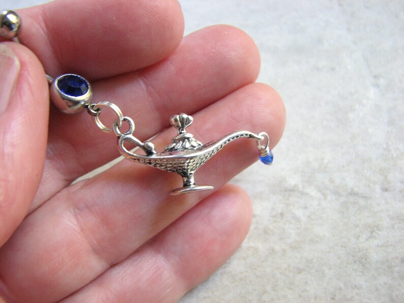 Genie Bottle Belly Ring Aladdins Magic Lamp Belly Button - Etsy