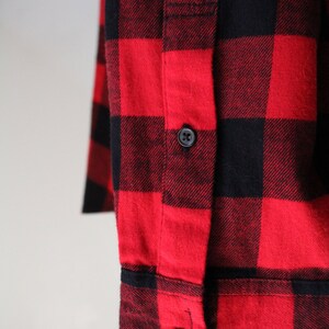 SOLD OUT Spooky Mouse Clowncore Circus Soft Flannel Button up Red Black ...