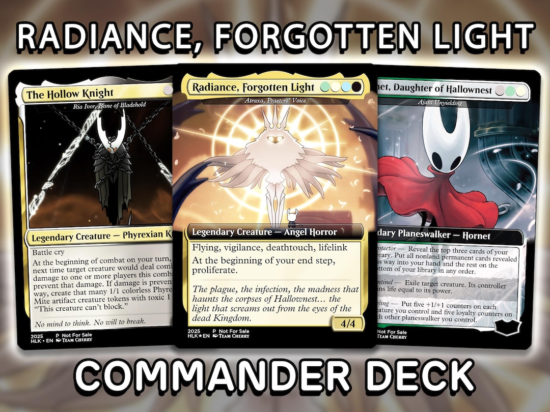Radiance,the Forgotten - Hollow Knights Proxy EDH MTG Deck - Etsy UK