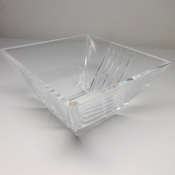 Square Crystal Bowl - Etsy