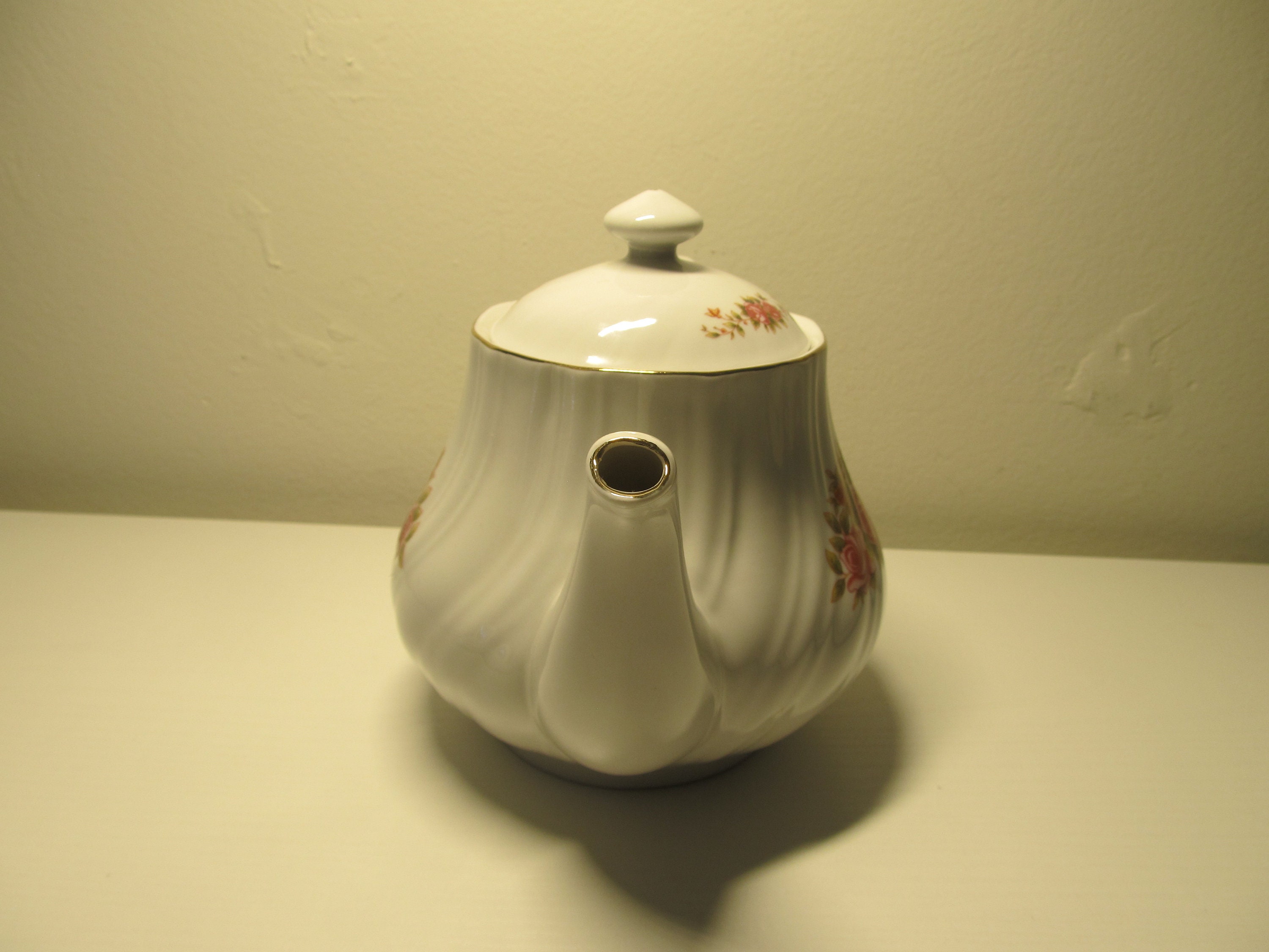Vintage Porcelain Ciera Floral Motif Tea Pot With Lid Fine China Made ...