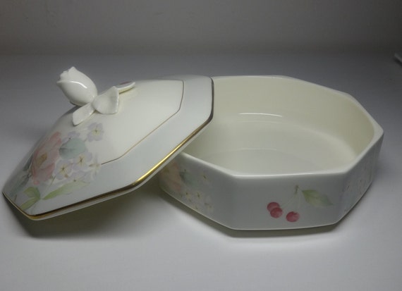 Vintage Mikasa Botanical Gray Ivory Bone China Narumi… - Gem