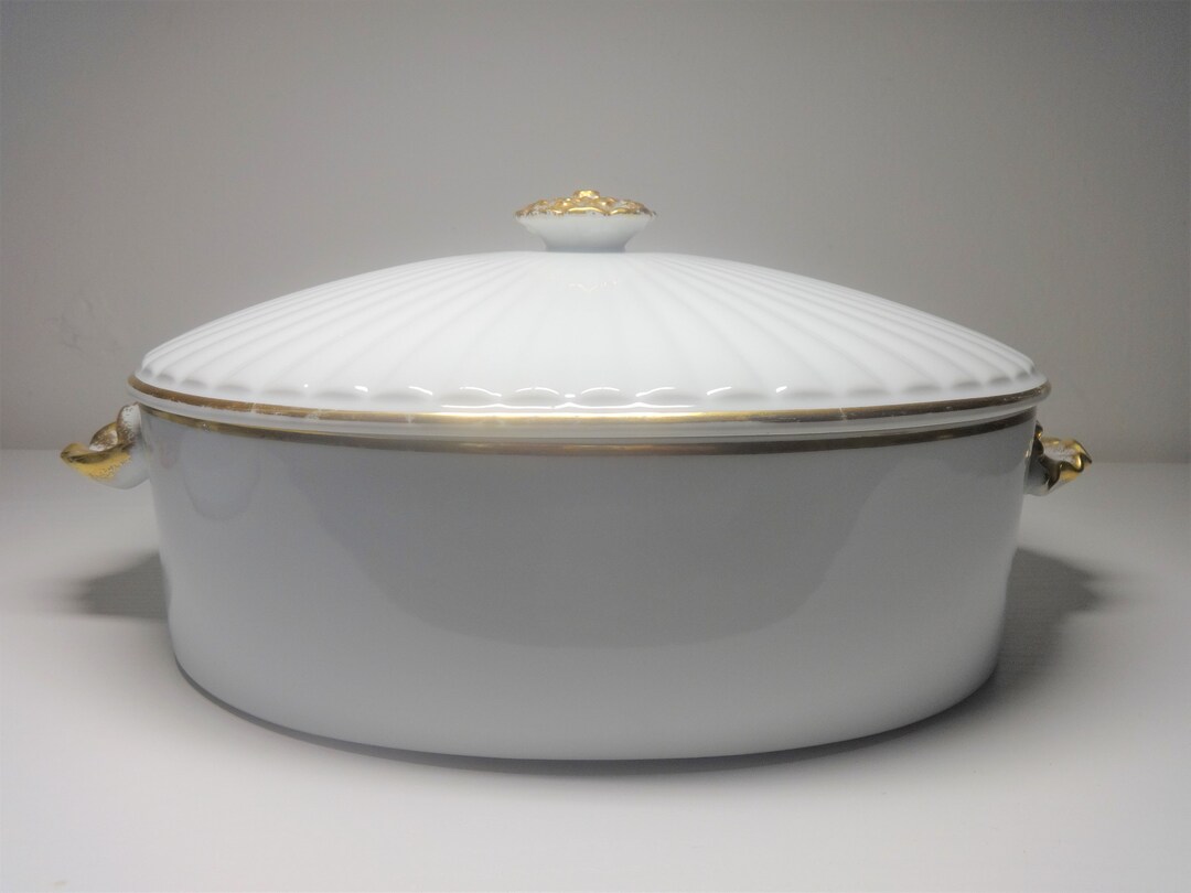 Gorgeous Piece Vintage Golden Heirloom Shafford 2.75 Quart Oval Covered ...