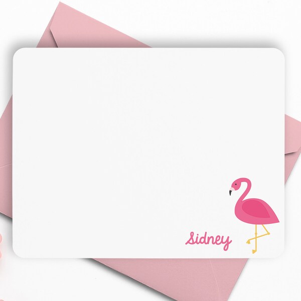 Flamingo Note Cards - Etsy