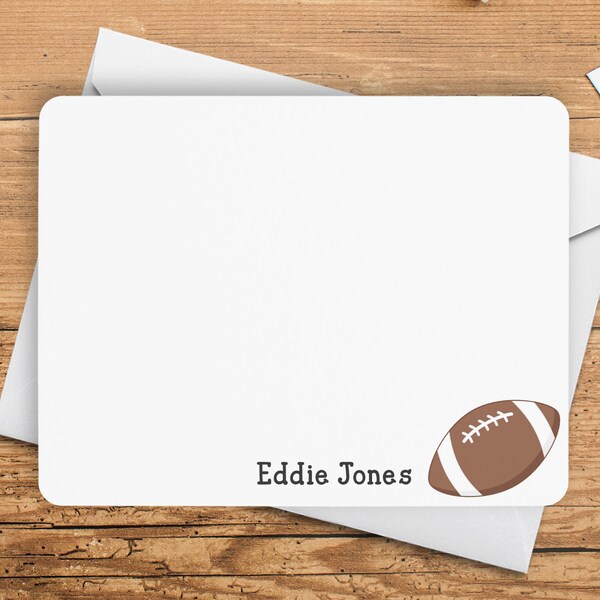 Personalized Football Notecards - Etsy