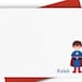 Superhero Stationery, Superhero Boy Note Cards, Personalized Flat Note ...