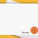 Basketball Stationery Basketball Note Cards Personalized | Etsy