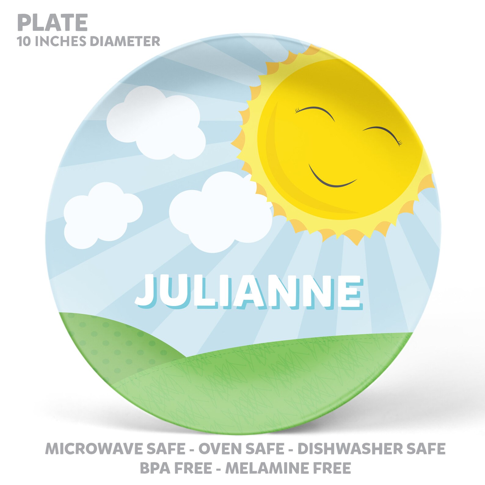 Sunshine Plate Bowl Mug or Placemat Sunshine Dinnerware | Etsy