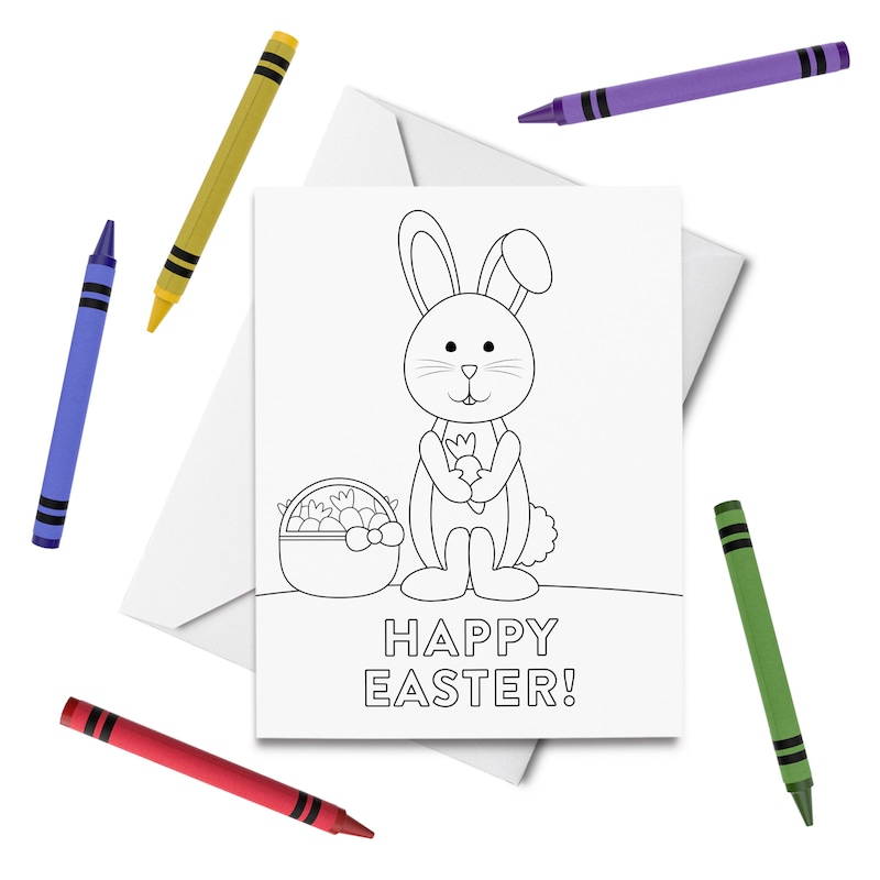 Kids Easter Card - Etsy