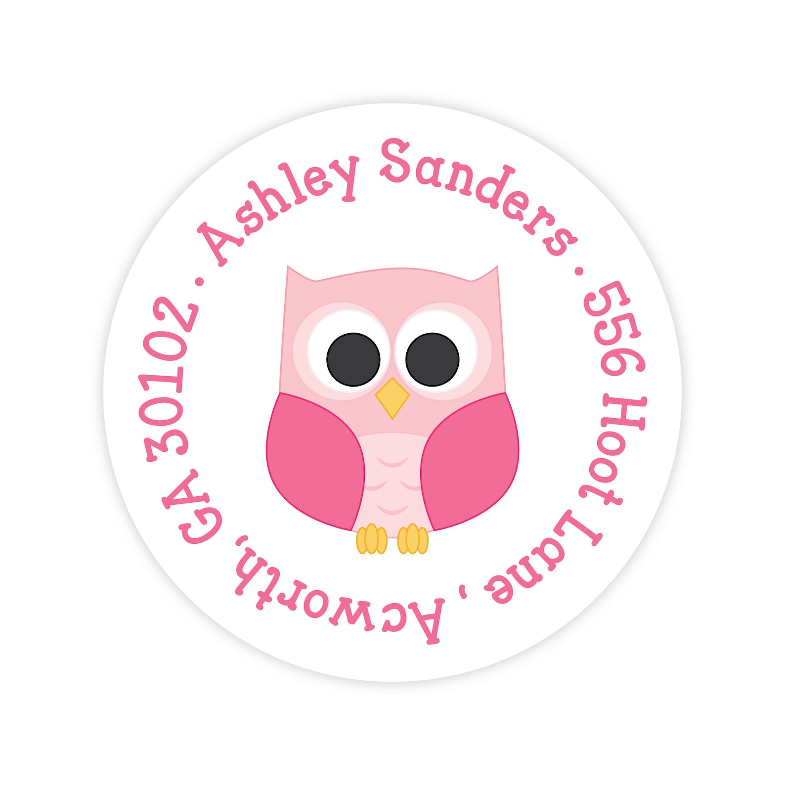 Owl Address Labels Personalized Address Labels for Kids Owl - Etsy
