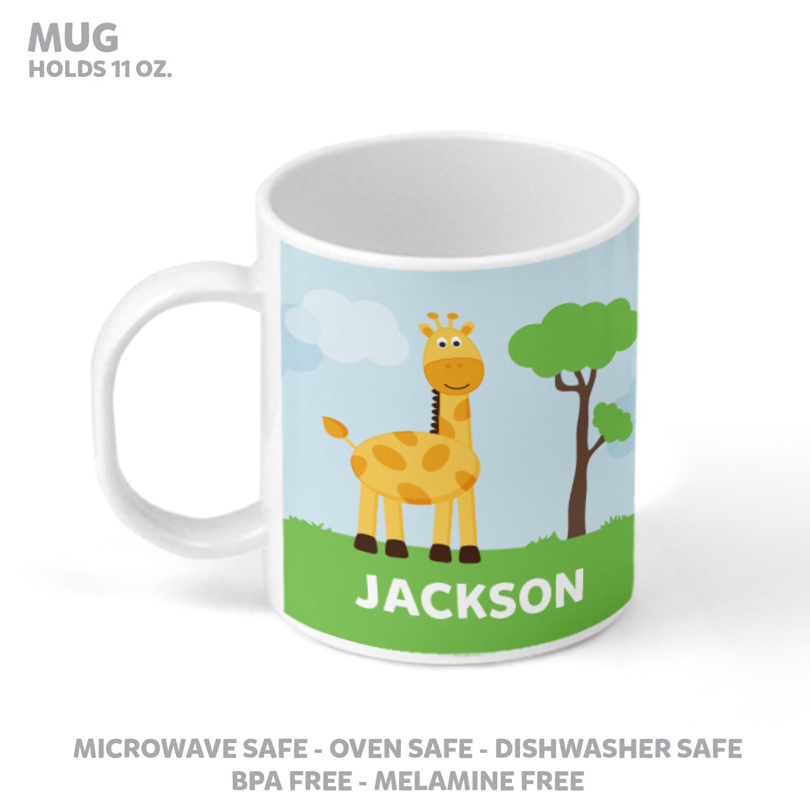 Giraffe Plate Bowl Mug or Placemat Giraffe Dinnerware Set - Etsy