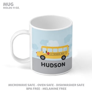 School Bus Plate, Bowl, Mug or Placemat (choose Your Pieces ...