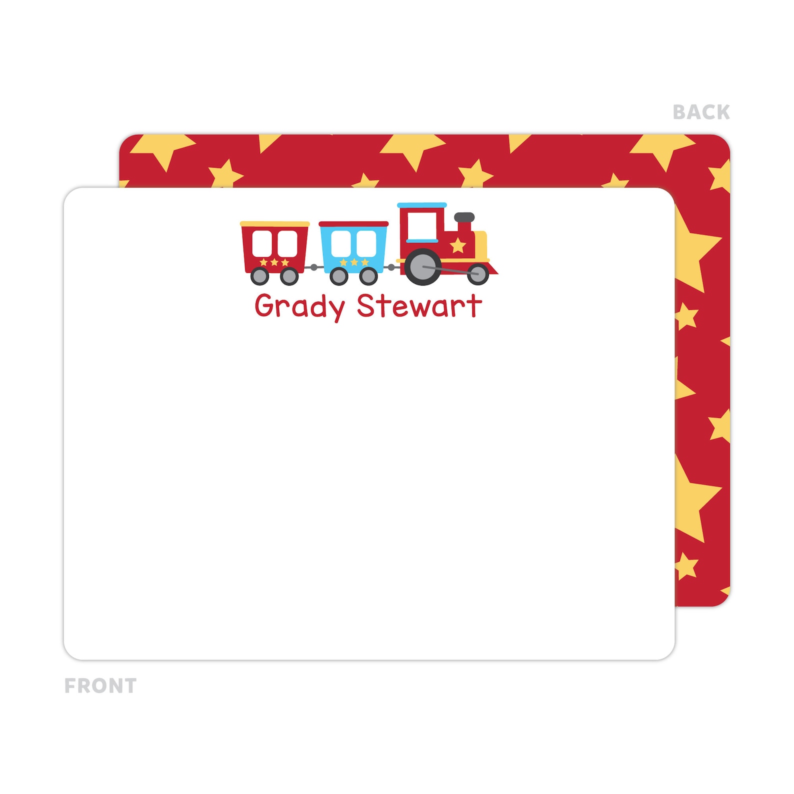 Train Stationery Train Note Cards Personalized Kids - Etsy