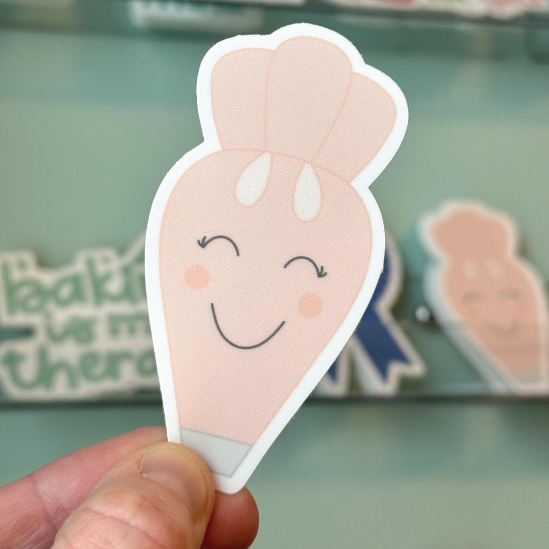 Piping Bag Vinyl Sticker - Waterproof Baking Decal - Gift for Bakers - Etsy
