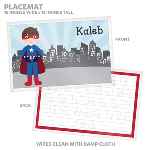 Superhero Boy Plate, Bowl, Mug or Placemat choose Your Pieces ...