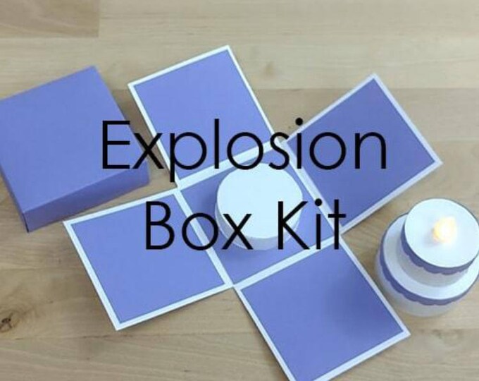 SVG PDF Printable Surprise DIY Explosion Gift Box Kit Template: Box ...