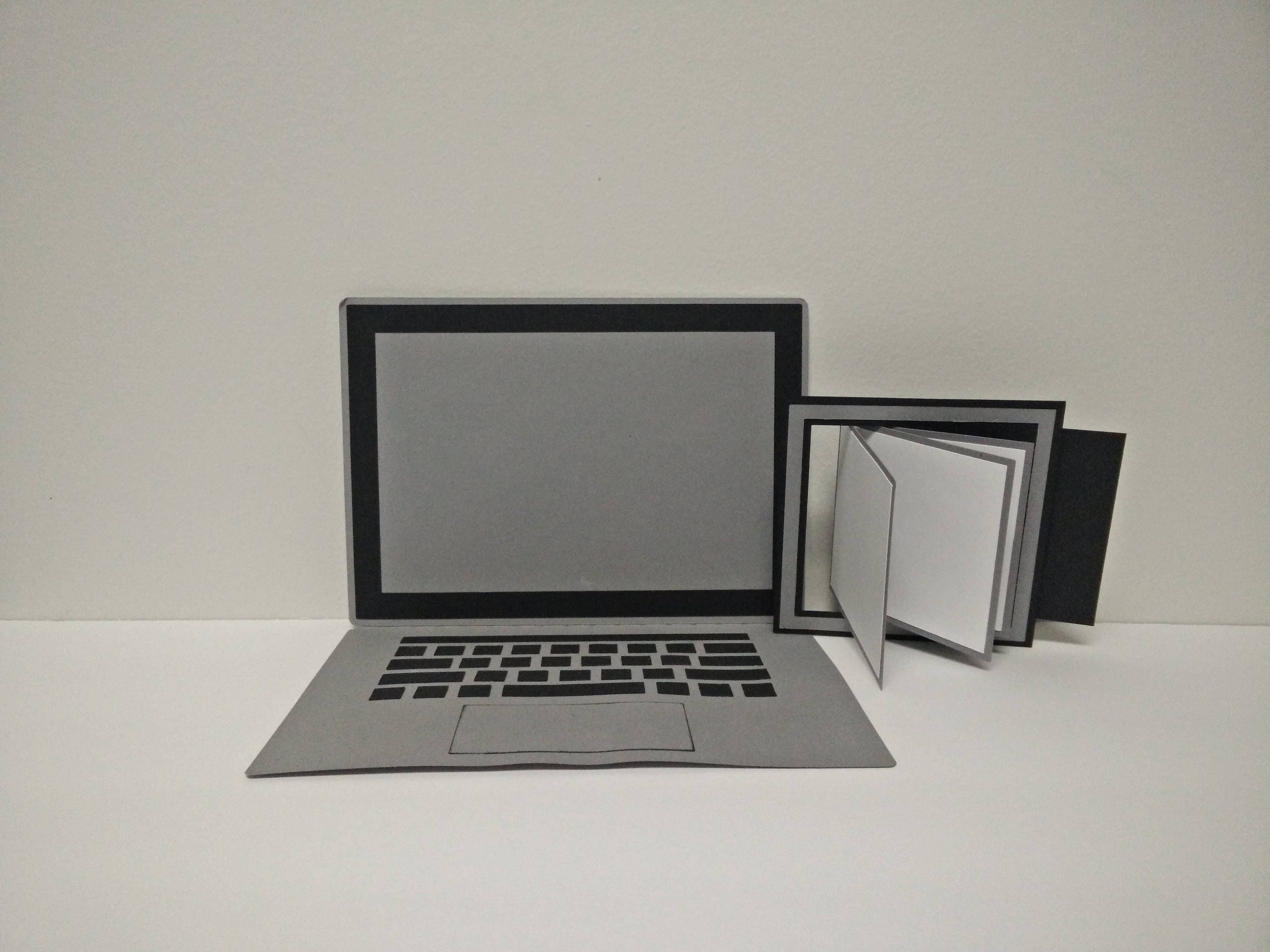 SVG PDF Make Your Own DIY Greeting Card Laptop Waterfall | Etsy