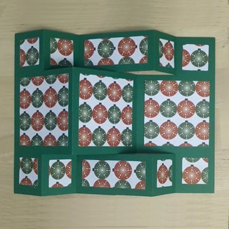 SVG PDF Tri-shutter Card Template | Etsy Australia