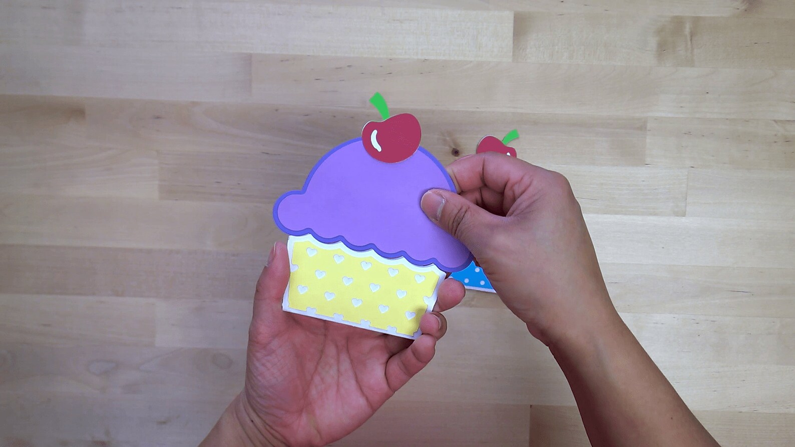 SVG PDF Cupcake Birthday Surprise Slider Card - Etsy