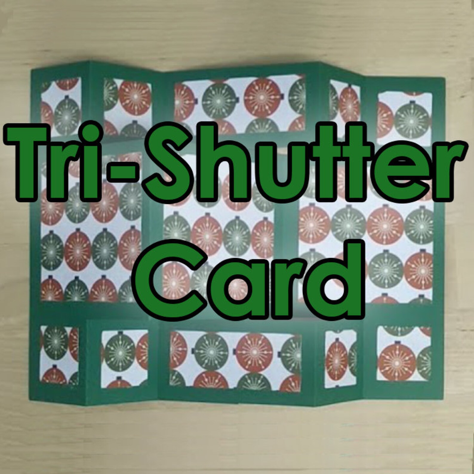 SVG PDF Tri-shutter Card Template | Etsy Australia