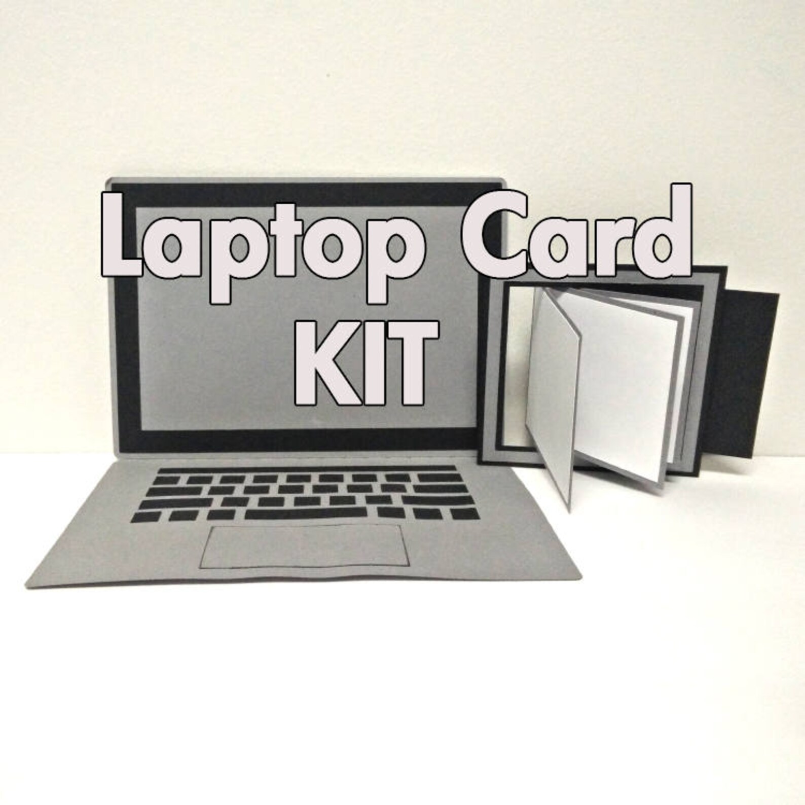 SVG PDF Make Your Own DIY Greeting Card Laptop Waterfall | Etsy