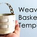 3D Weaved Basket + SVG PDF Template Instant Download + Compatible ...
