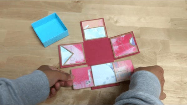 SVG PDF Explosion Box Template Kit With Pockets and Slider - Etsy