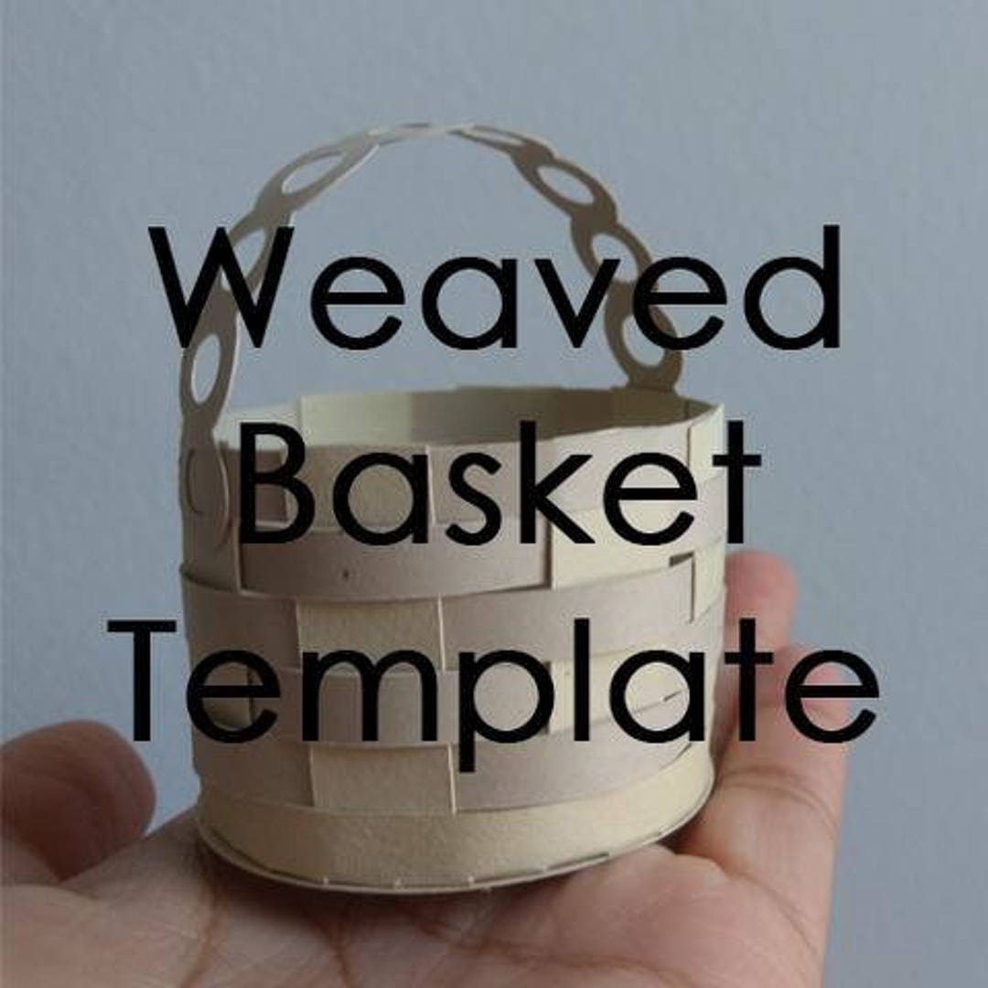 3D Weaved Basket + SVG PDF Template Instant Download + Compatible ...