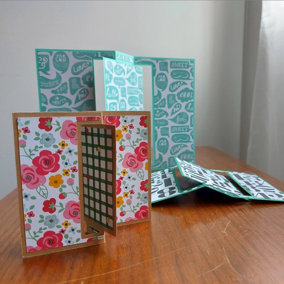 Swing Cards 4 Sizes SVG PDF Template Instant Download | Etsy