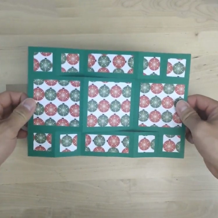 SVG PDF Tri-shutter Card Template | Etsy Australia