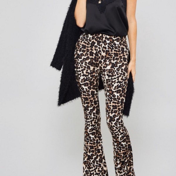 Flare Pants Animal Print - Etsy