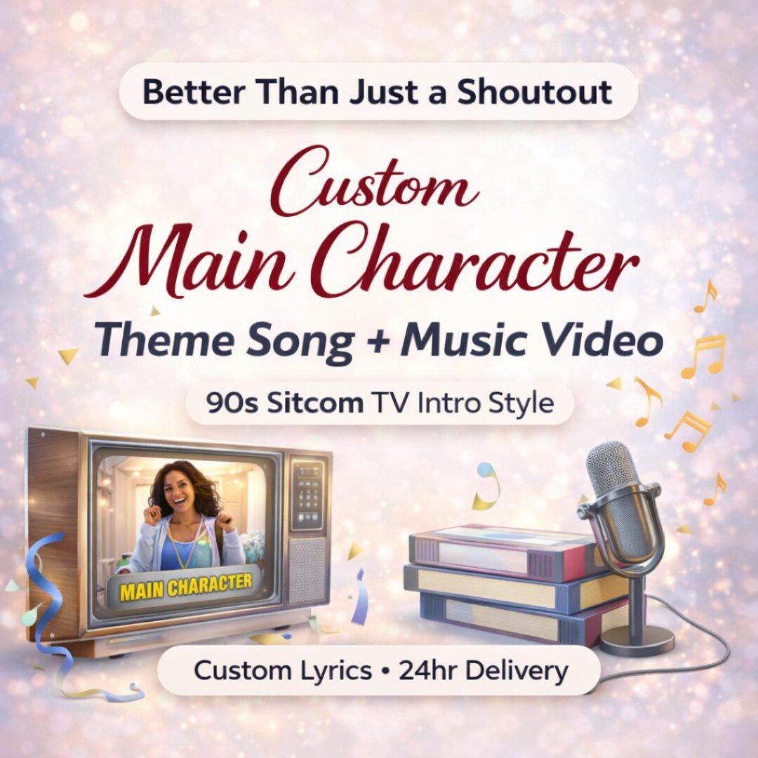 Custom Main Character Theme Song + Music Video (90s Sitcom Intro ...
