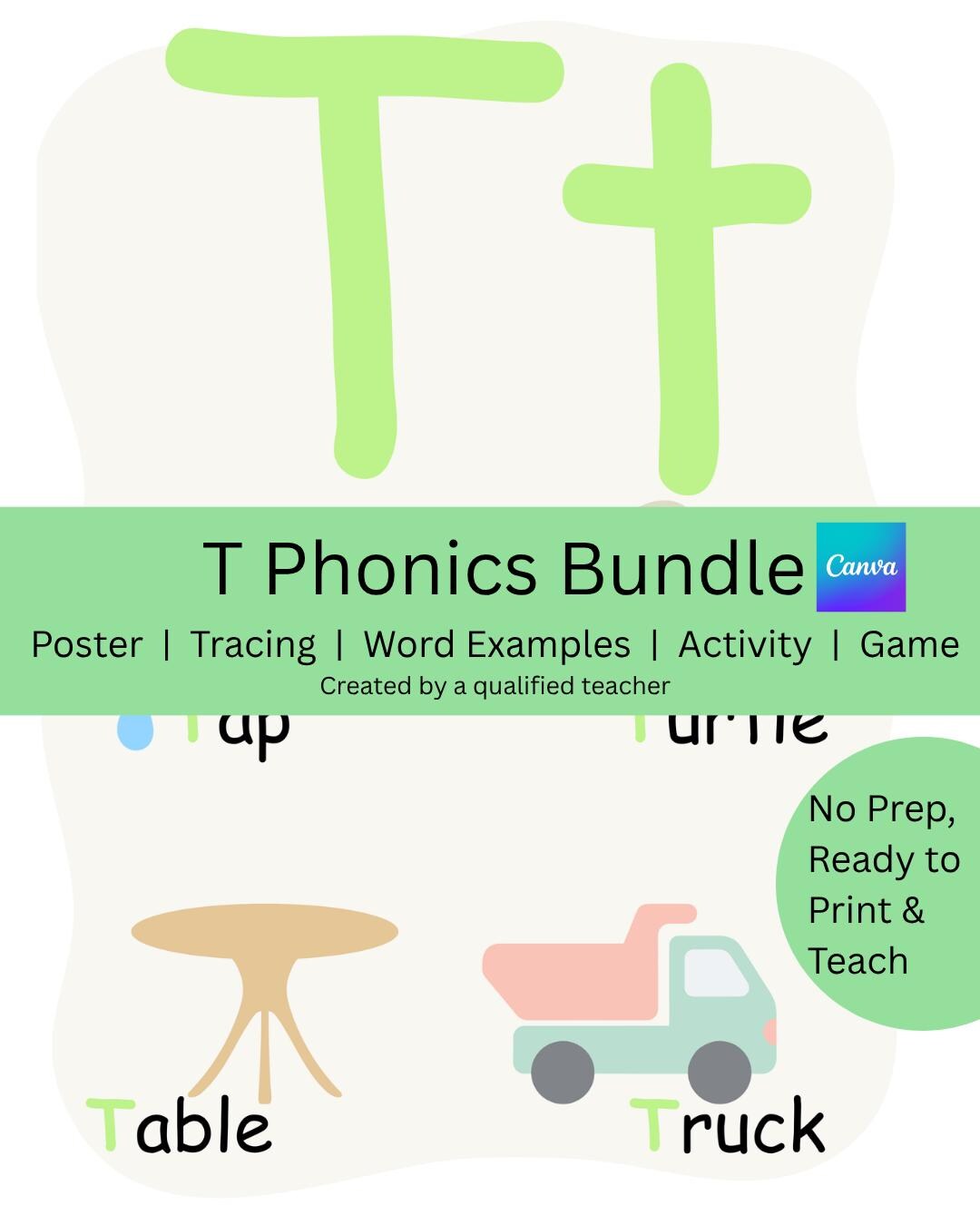 Phonics Sound Bundle | Letter T Activities, Tracing, Sound Poster ...