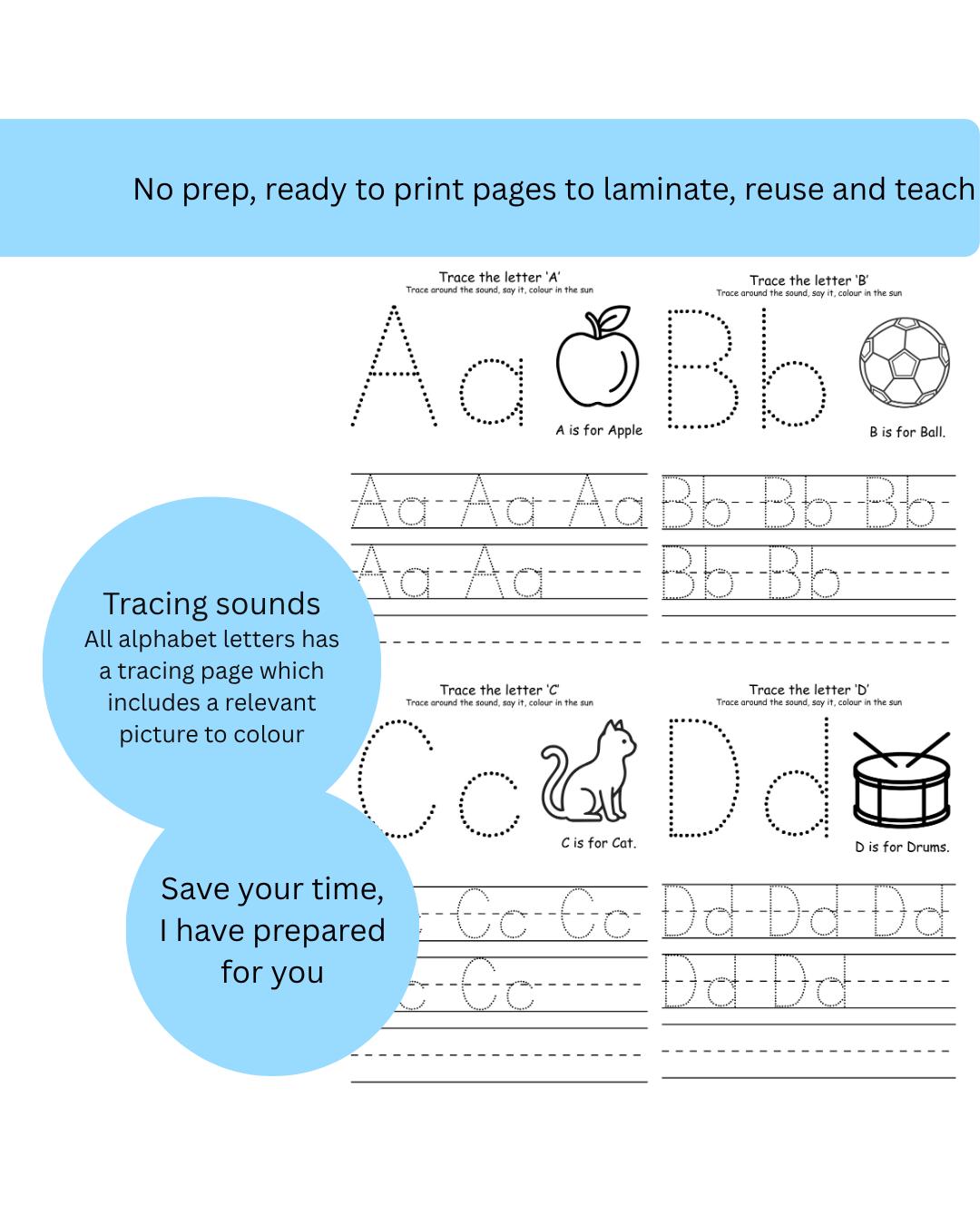 Editable SATPIN Phonics Bundle Canva | Flashcards, Tracing, Games ...