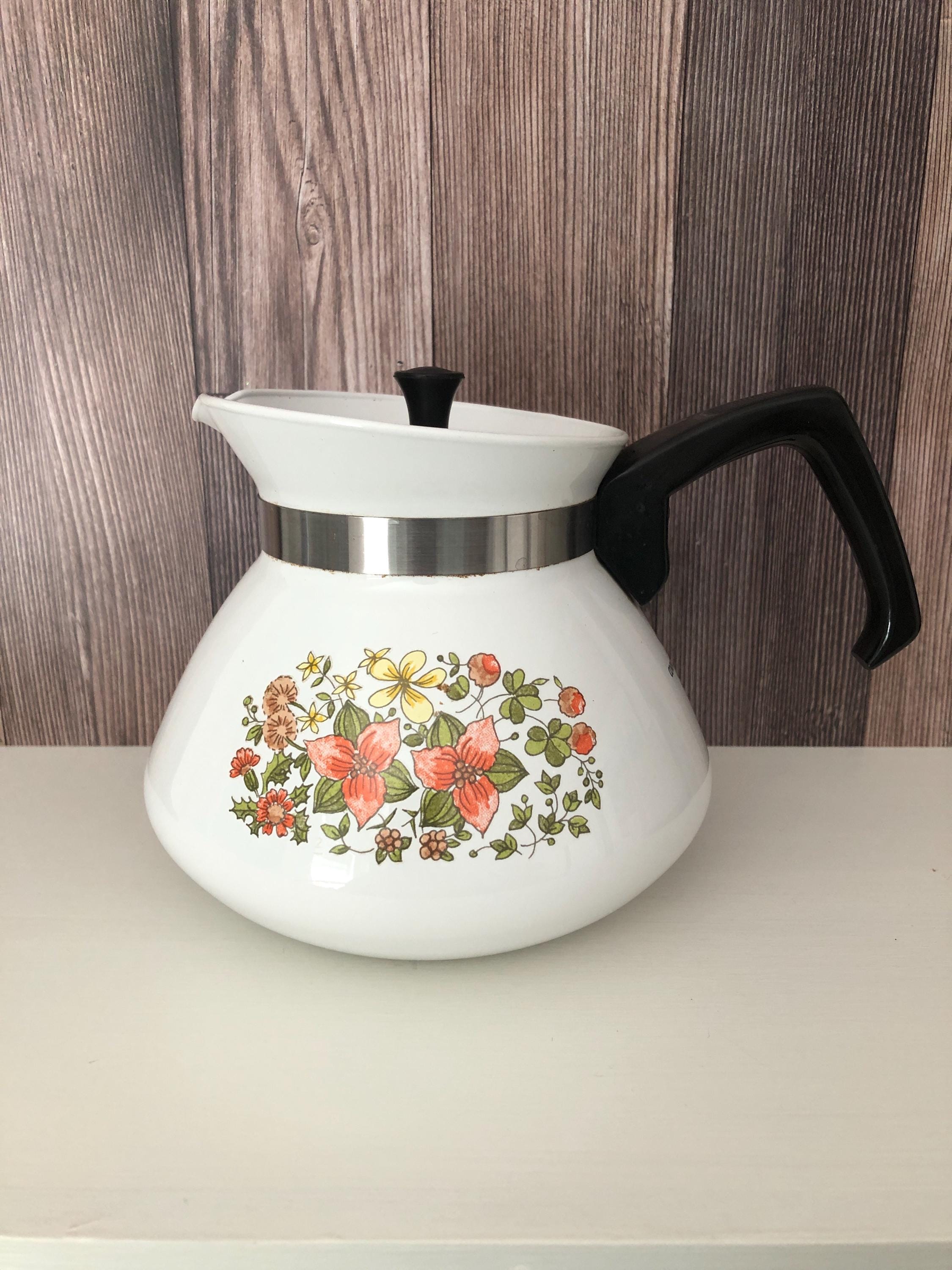 Vintage Corningware Stovetop Teapot Indian Summer Pattern - Etsy