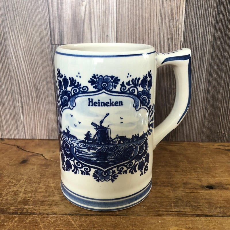 Delft Blue Heineken Mug - Etsy
