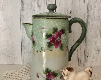 Vintage Asian Chocolate Pot - Etsy