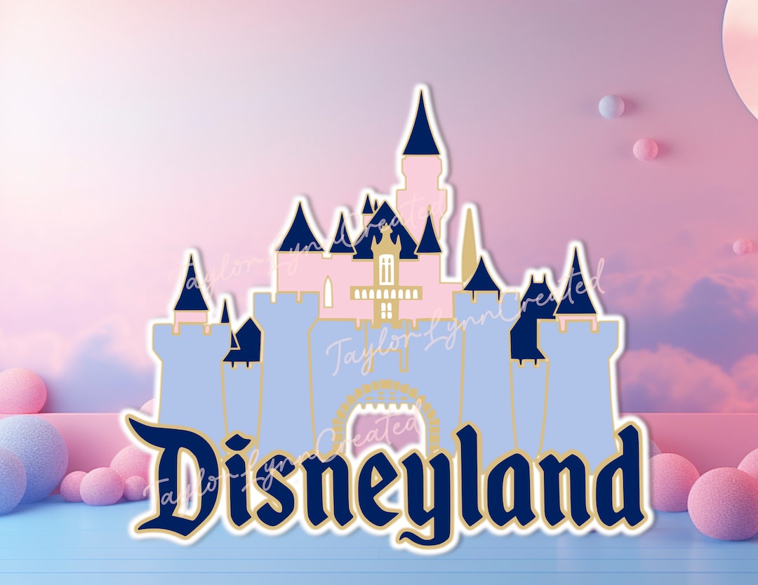 Disneyland Inspired Castle Digital Bundle - Party Backdrop - JPG SVG ...