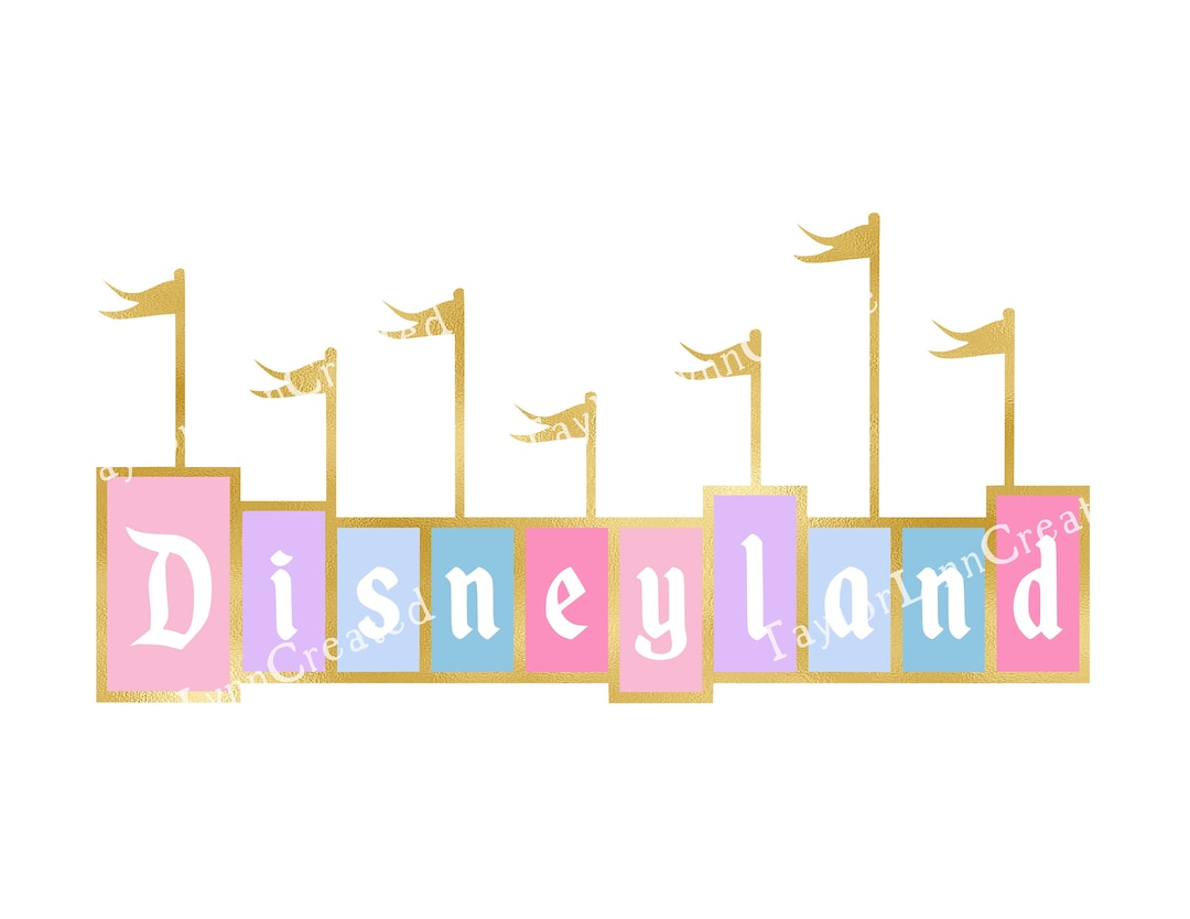 Digital Disneyland Sign Bundle - JPG PNG SVG - Etsy