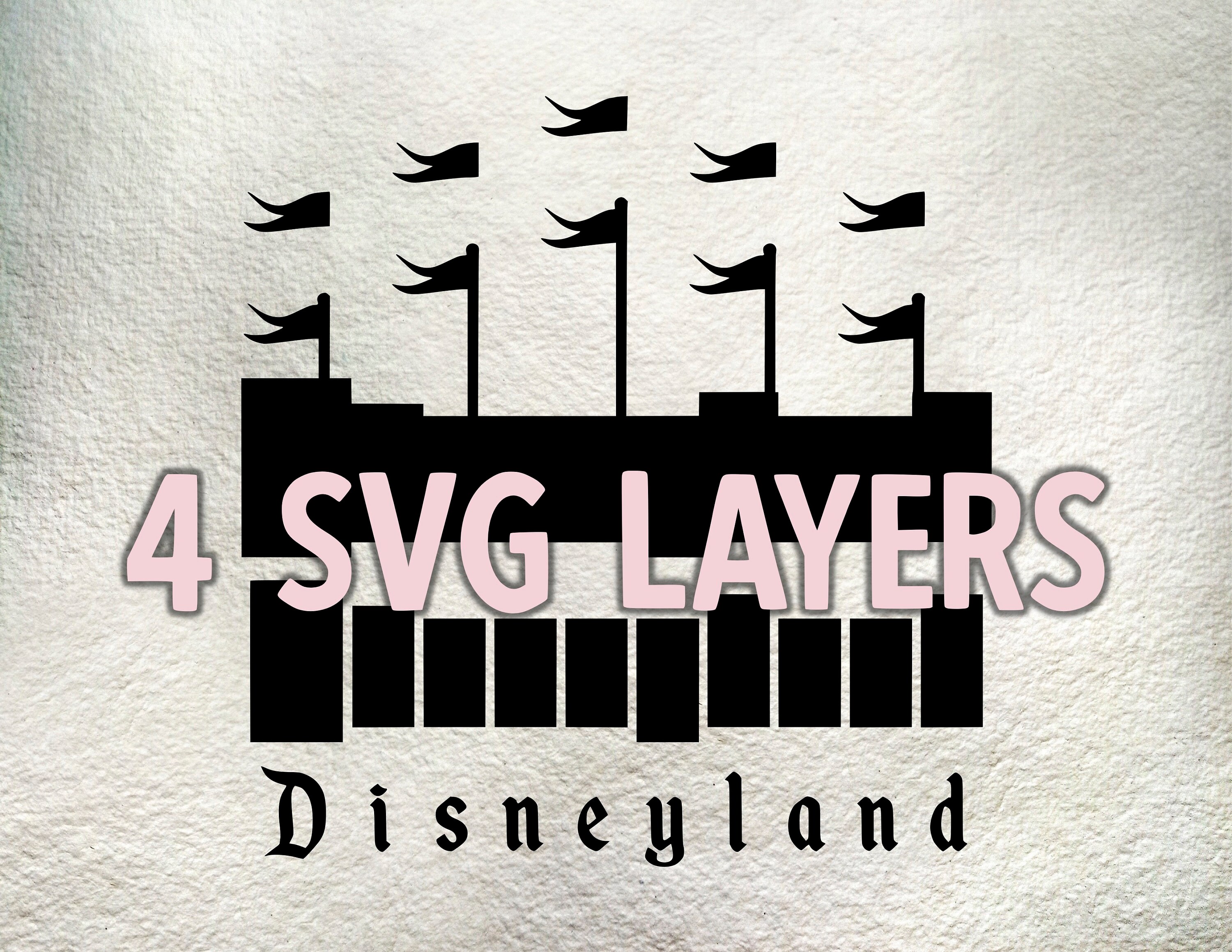 Layered SVG and Disneyland Sign Printable Bundle - Etsy