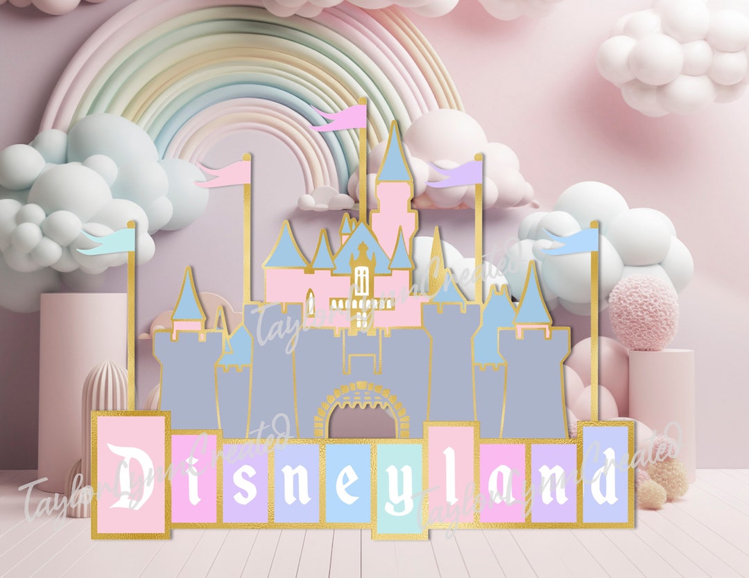 Disneyland Inspired Entrance Sign Castle Digital Printable Poster ...