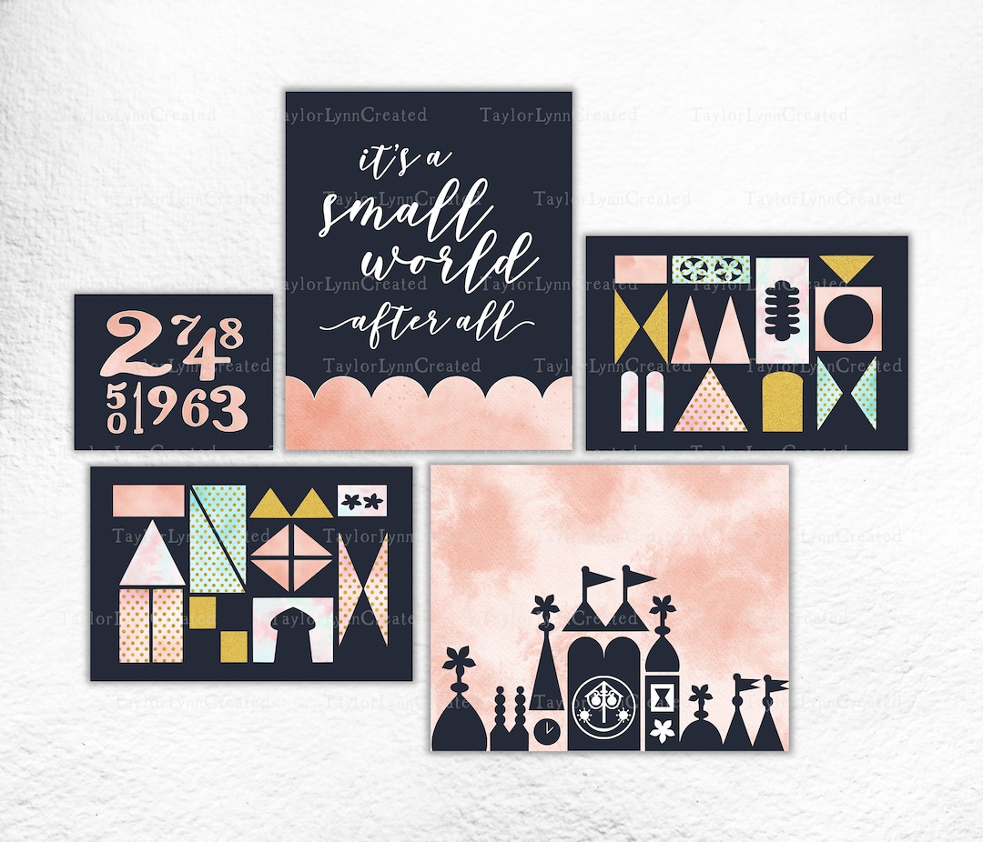 It's a Small World Gallery Wall Set - Etsy