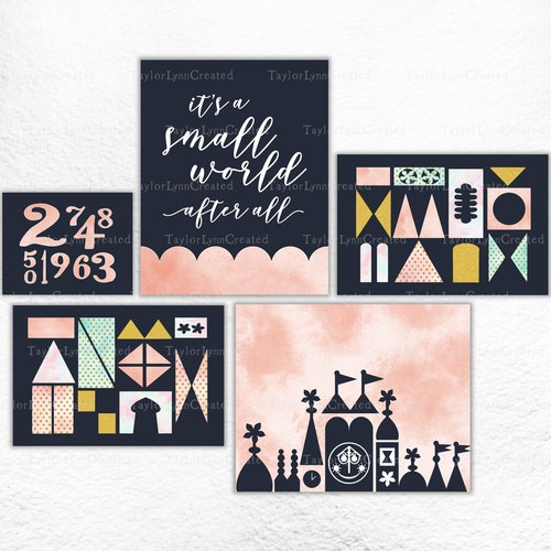 It's a Small World Gallery Wall Set - Etsy
