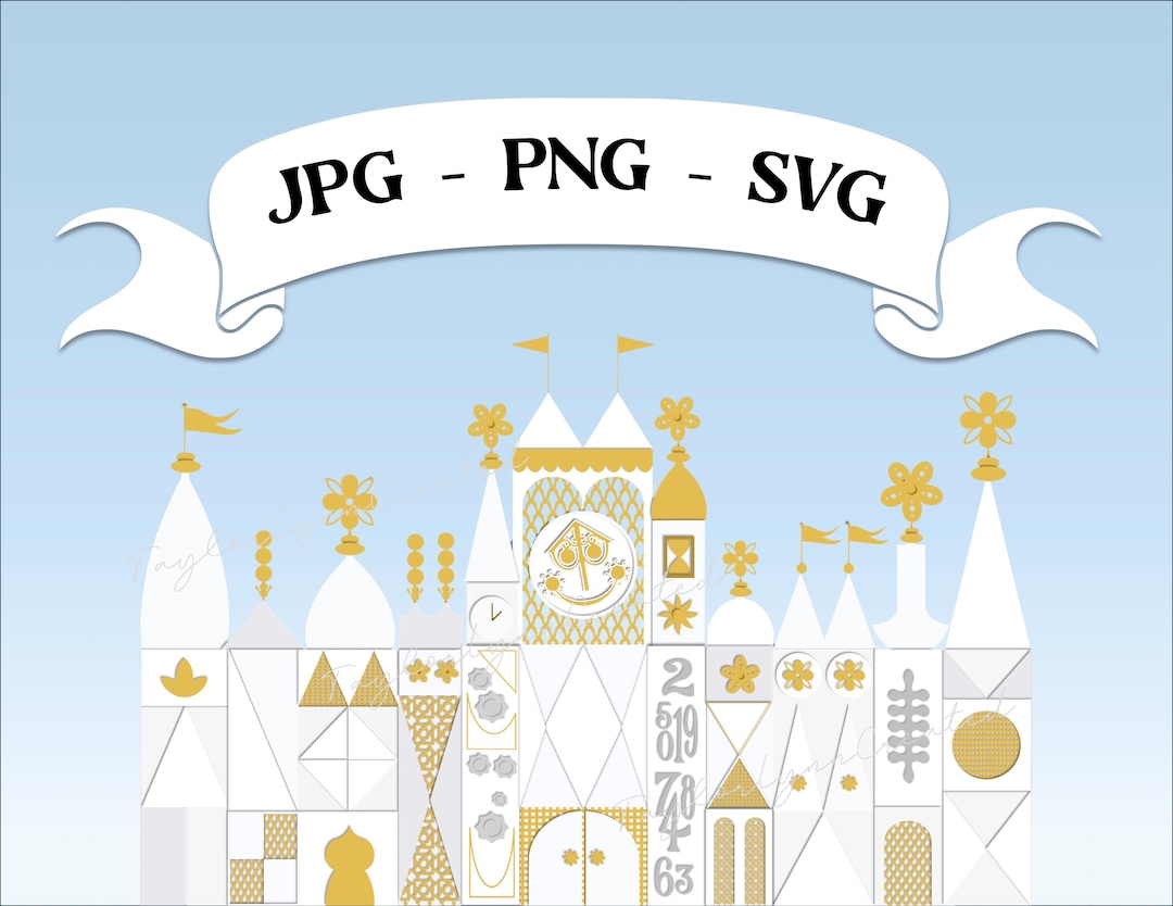 Disneyland It's a Small World Inspired Digital Graphics Bundle ...